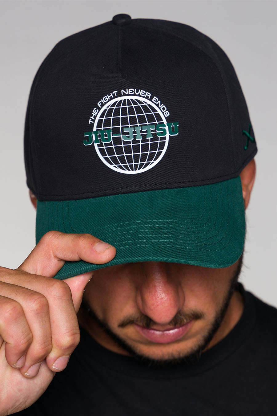 Jiu Jitsu World Green A-Frame Hat | BRAUS Fight – Braus Fight Australia